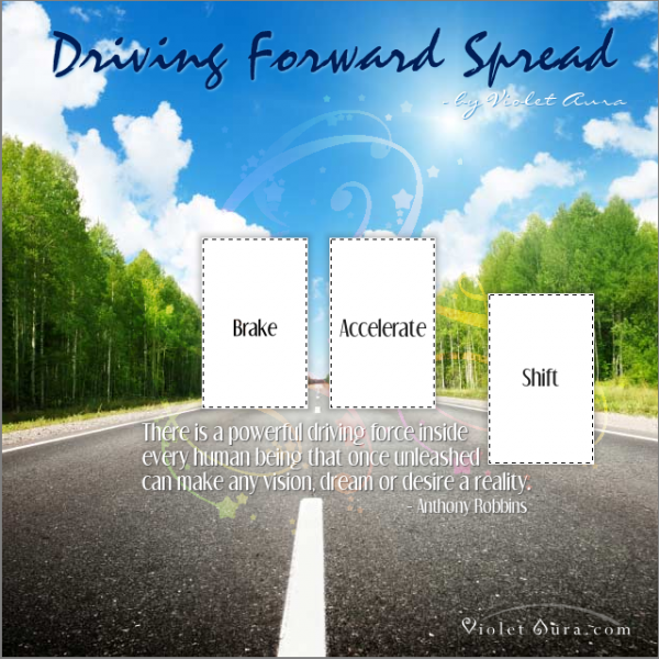 Driving Forward Tarot and Oracle Card Spread